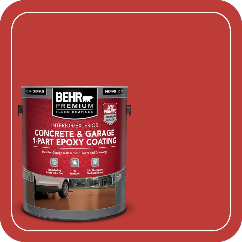 BEHR PREMIUM 1 gal. #P150-7 Flirt Alert Self-Priming 1-Part Epoxy Satin ...