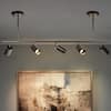 Rennnsan Elijah 3 ft. 5-Light Black Hard Wired Fixed Track Lighting Kit ...