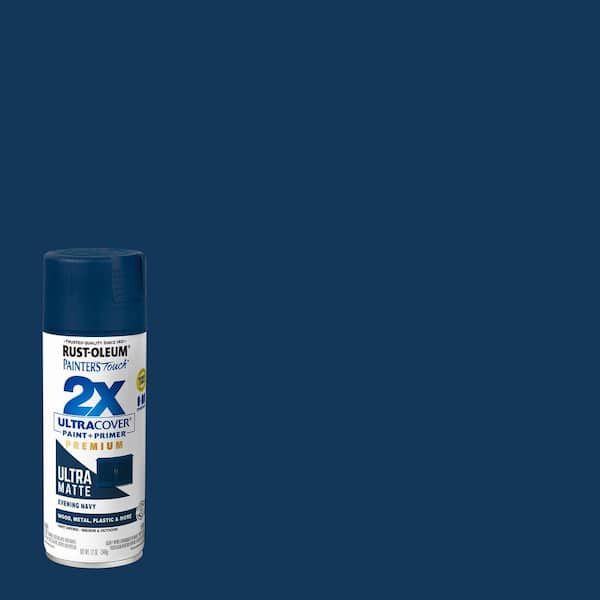 Rust-Oleum Painter's Touch 2X 12 oz. Matte Evening Navy Ultra Cover ...