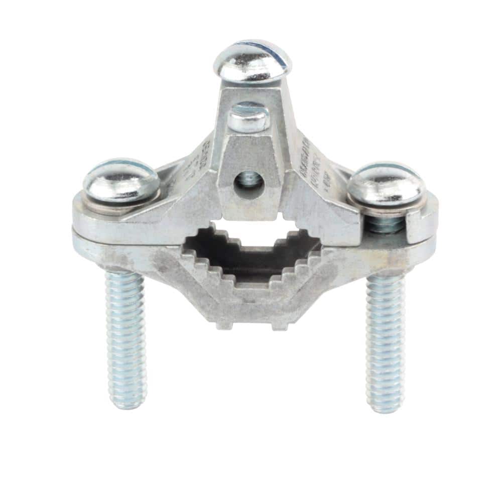 Commercial Electric 1/2 in. to 1 in. Zinc Ground Clamp for #8 SOL/STR ...