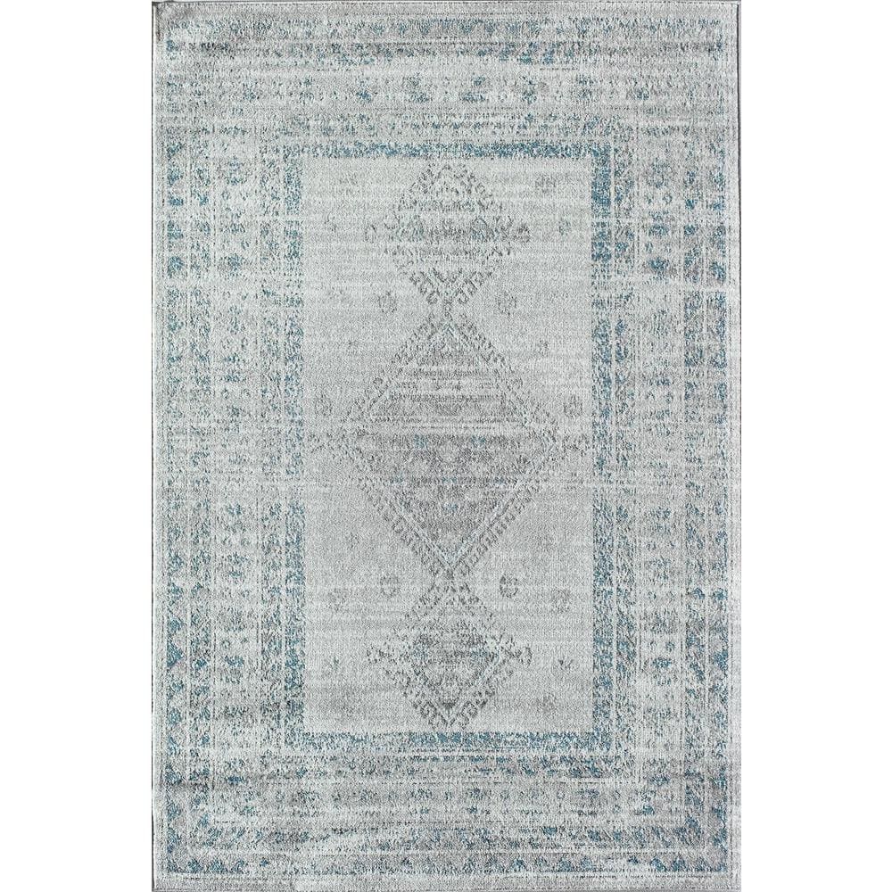 Rugs America Freya Grey Ivory 2'6"x4' Farmhouse Gray Area Rug RA30558 ...