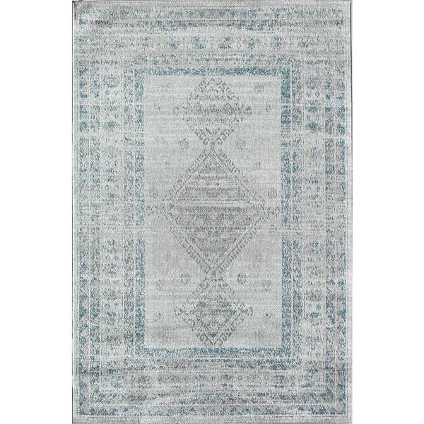 Rugs America Freya Grey Ivory 2'6"x4' Farmhouse Gray Area Rug RA30558 ...
