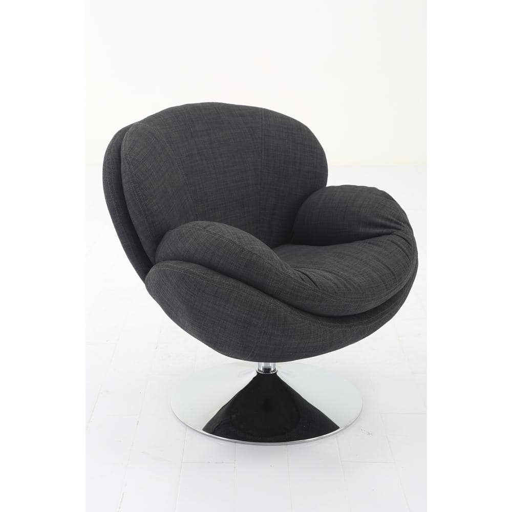 Progressive Furniture Strand Leisure Accent Chair in Anthracite Fabric ...