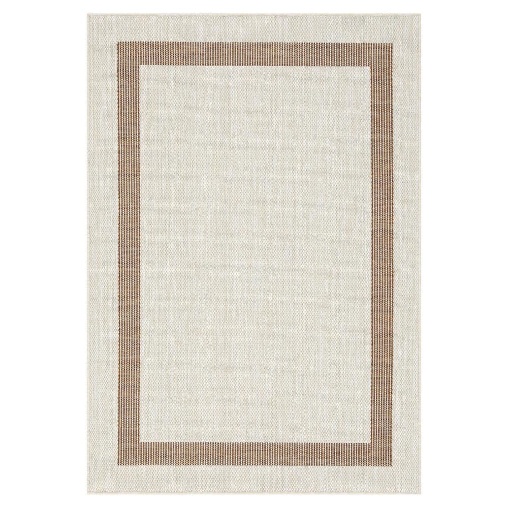 PLAYA RUG Azelia Ivory and Brick 4 ft. x 6 ft. Indoor/Outdoor Area Rug ...