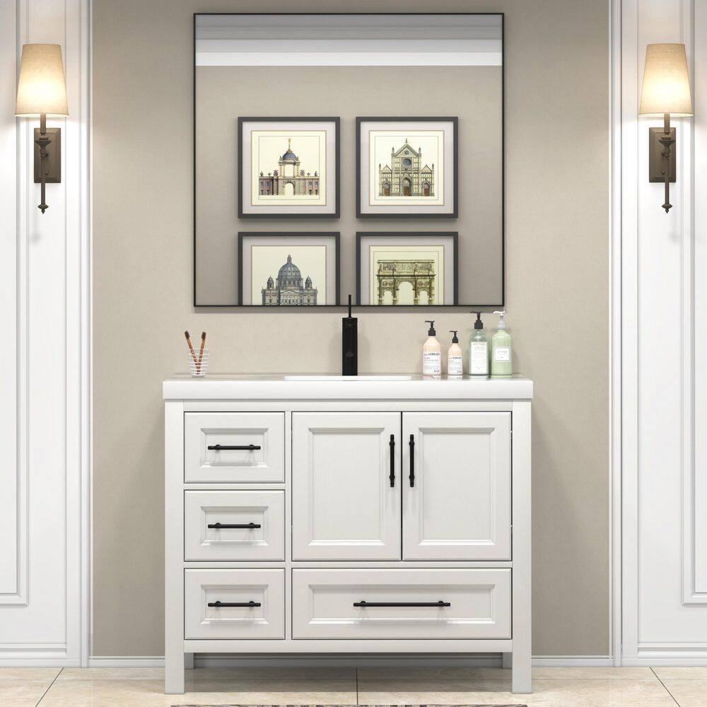 BV Better Vanity VIV 42 in. W x 20 in. D x 35 in. H Single Sink ...