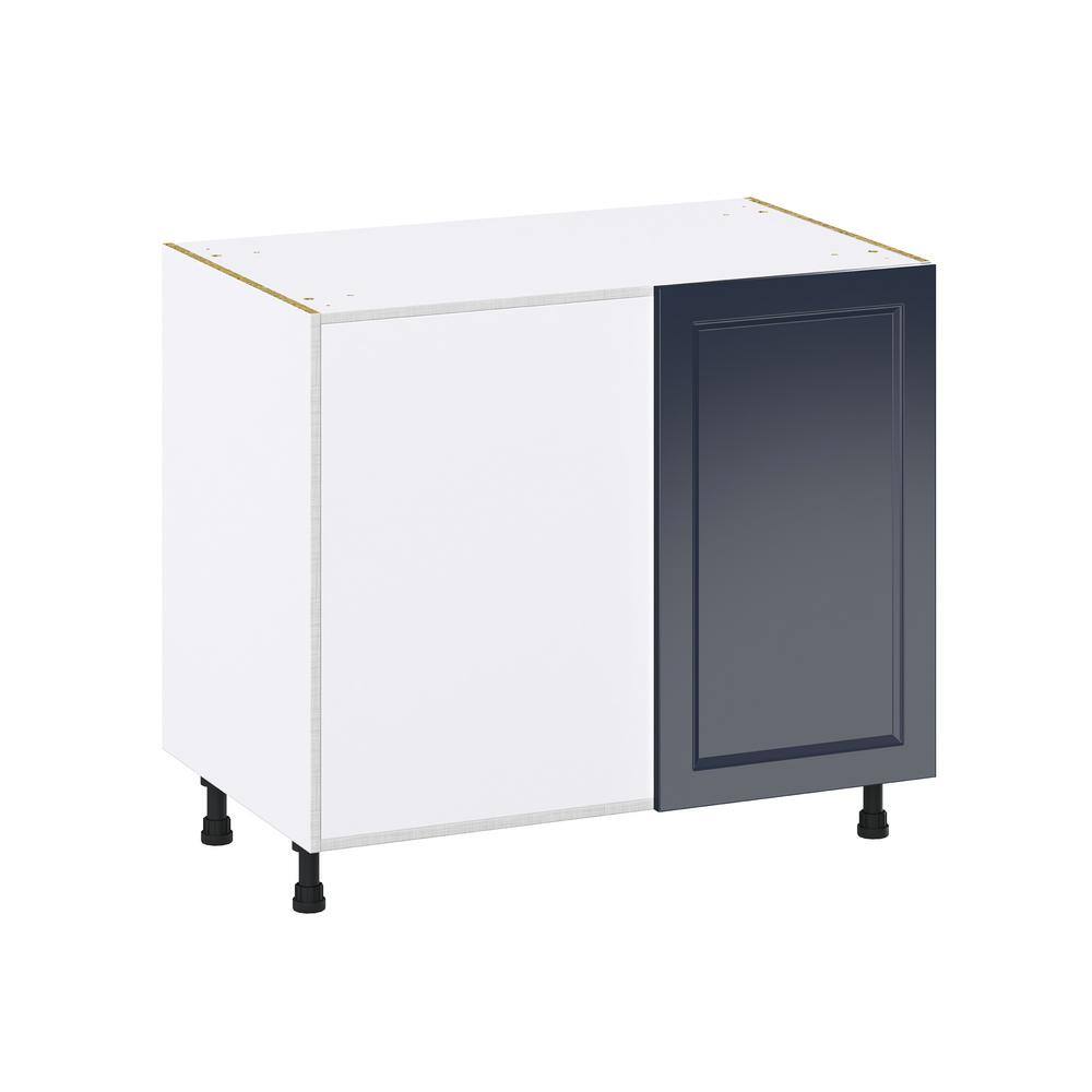 J COLLECTION 39 in. W x 34.5 in. H x 24 in. D Devon Painted Blue Shaker ...