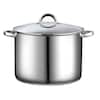 Cook N Home 16 qt. Stainless Steel Stock Pot with Glass Lid 02527 - The ...