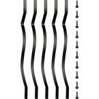 VEVOR 32.25 in. x 1 in. Deck Balusters Staircase Baluster Aluminum ...