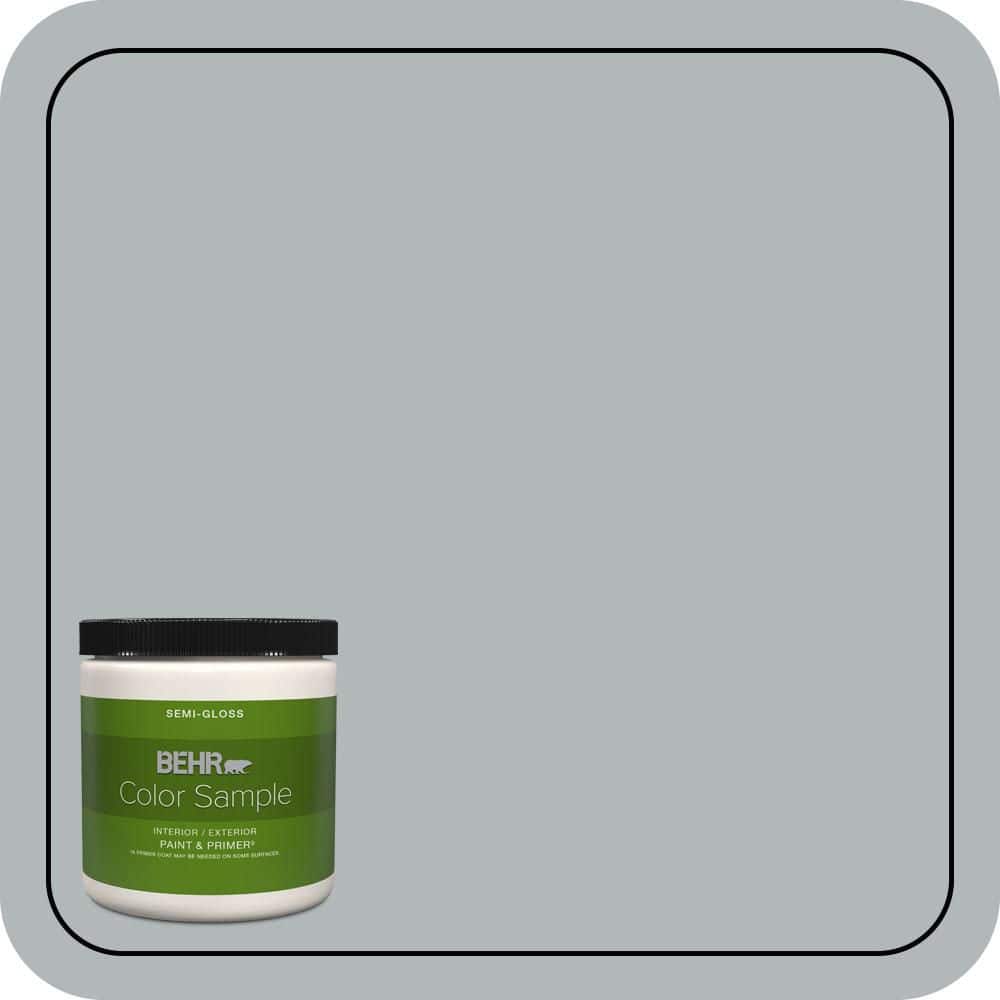 BEHR PREMIUM PLUS 8 oz. #N450-3 Meteor Shower Semi-Gloss Interior ...