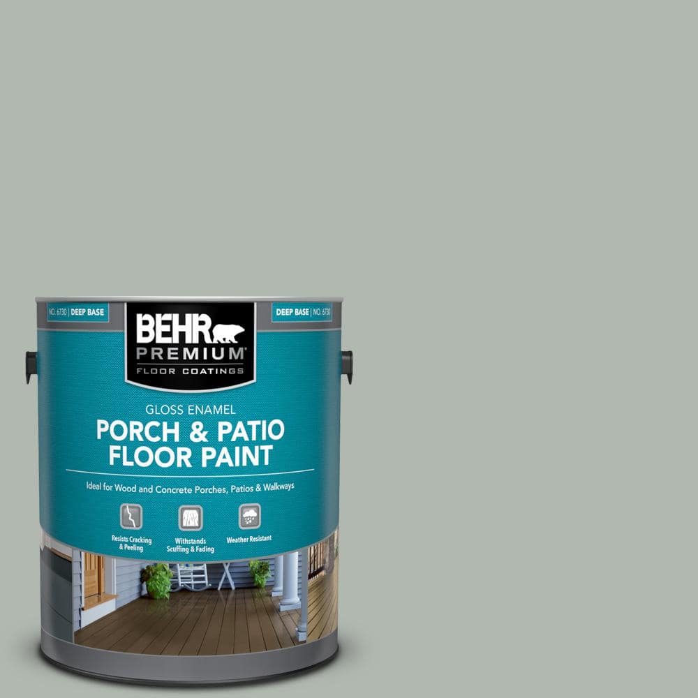BEHR PREMIUM 1 gal. #PPU12-14 Verdigris Gloss Enamel Interior/Exterior ...