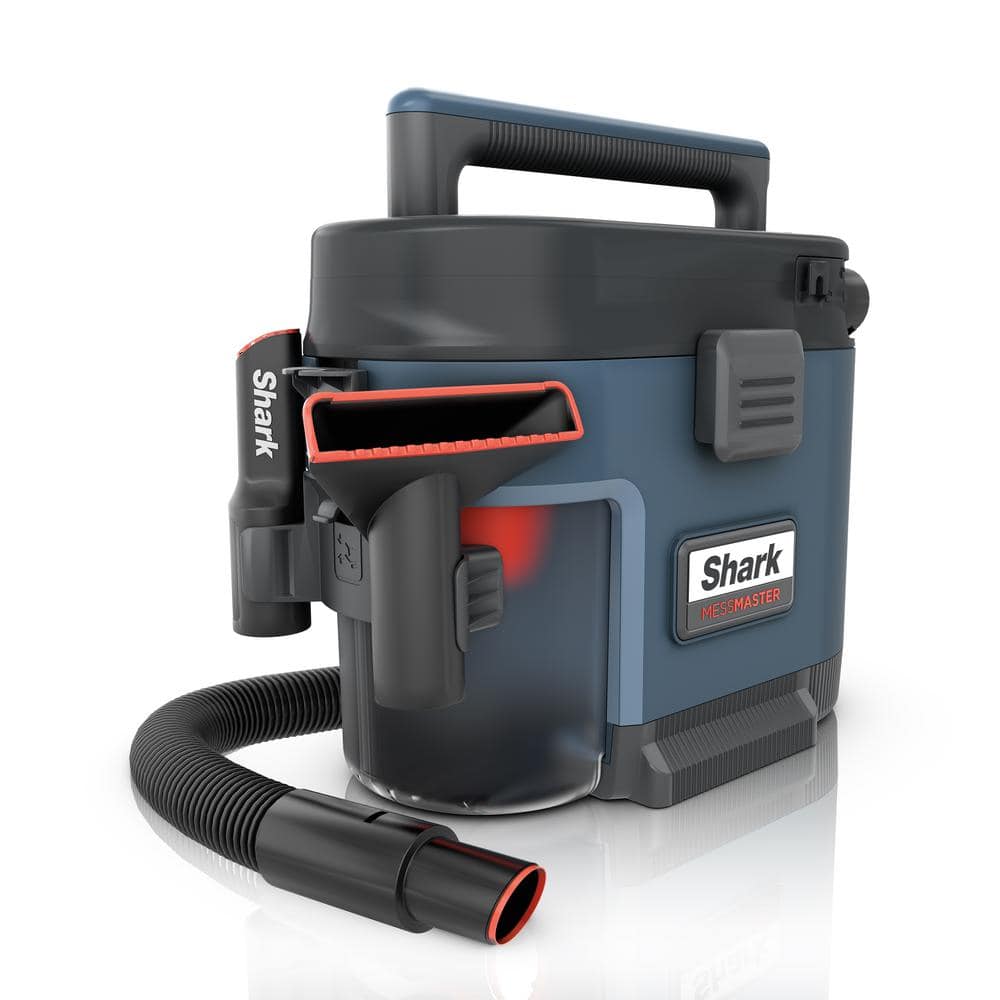 Shark MessMaster Portable 1 Gal. 7-Peak HP Corded Wet/Dry Vacuum with ...