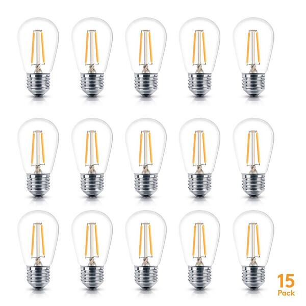 Brightech 1-Watt S14 Dimmable E26 LED Vintage Edison Light Bulb 2700K ...