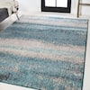 JONATHAN Y Contemporary Pop Cream/Turquoise 8 ft. x 10 ft. Modern ...