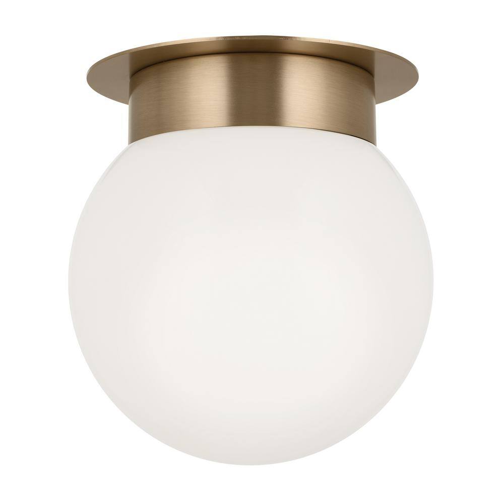 KICHLER Albers 8 in. 1-Light Champagne Bronze Modern Round Hallway ...