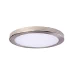 AMAX LIGHTING Square Slim Disk Length 10 in. Nickel New Construction ...