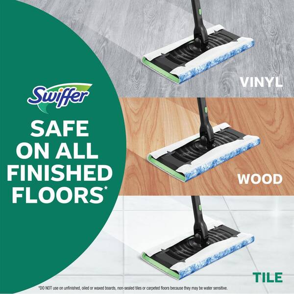 Swiffer Sweep Plus Mop Deluxe 2 in 1 Multi-Surface Floor Cleaning ...