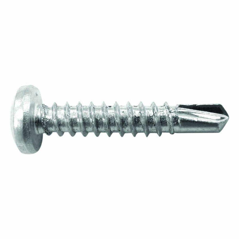 Drive Straight #8 1 in. Phillips Pan-Head Self-Drilling Screws (1 lb ...