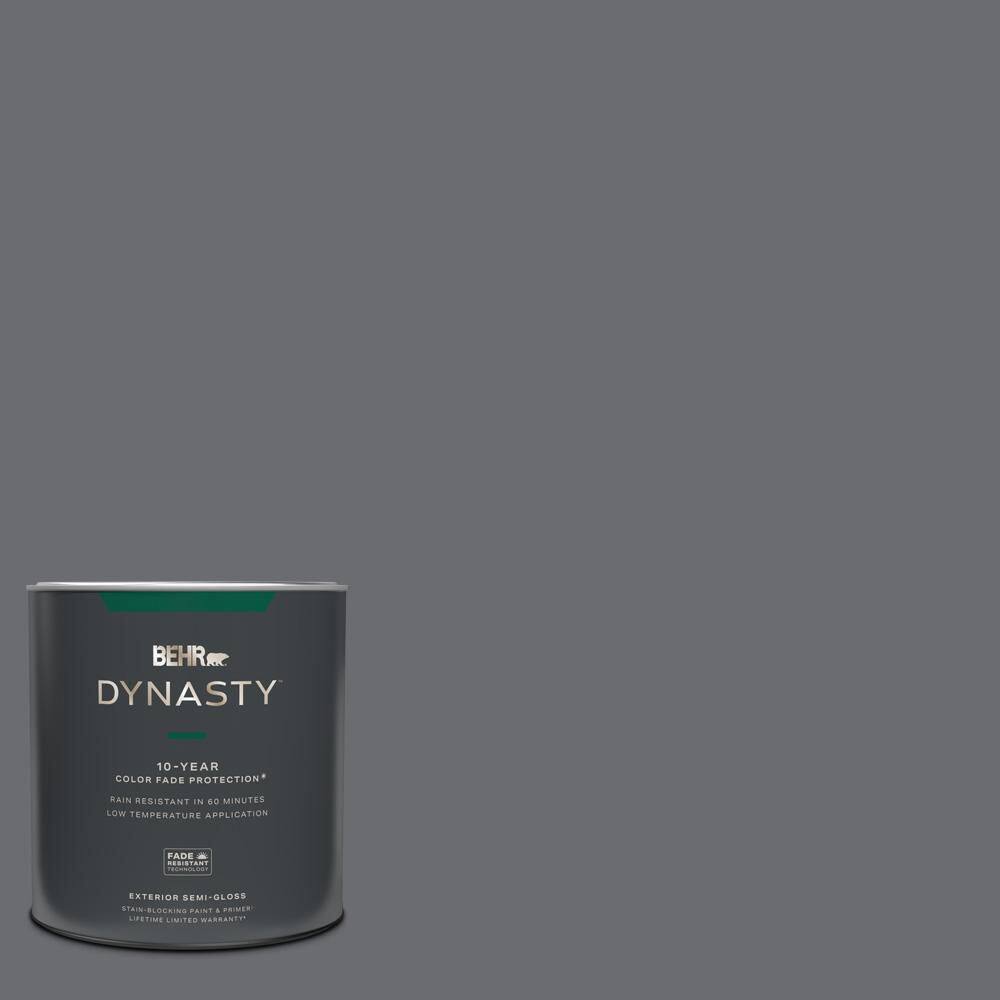 BEHR DYNASTY 1 qt. #PPF-49 Platinum Gray Semi-Gloss Exterior Stain ...