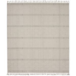 Nourison Paxton Mocha 8 ft. x 11 ft. Geometric Contemporary Area Rug ...