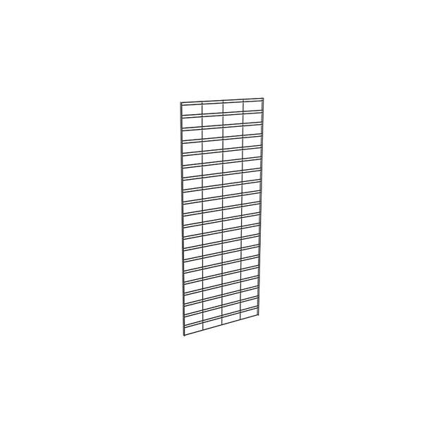 Econoco 60 in. H x 24 in. W Black Metal Slat Grid Wall Panel (3-Pack ...