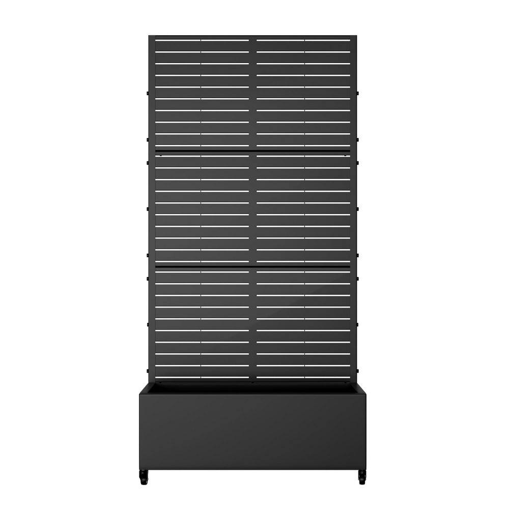 Have a question about 35 in. x 16 in. x 12 in. Black Steel Louvered ...