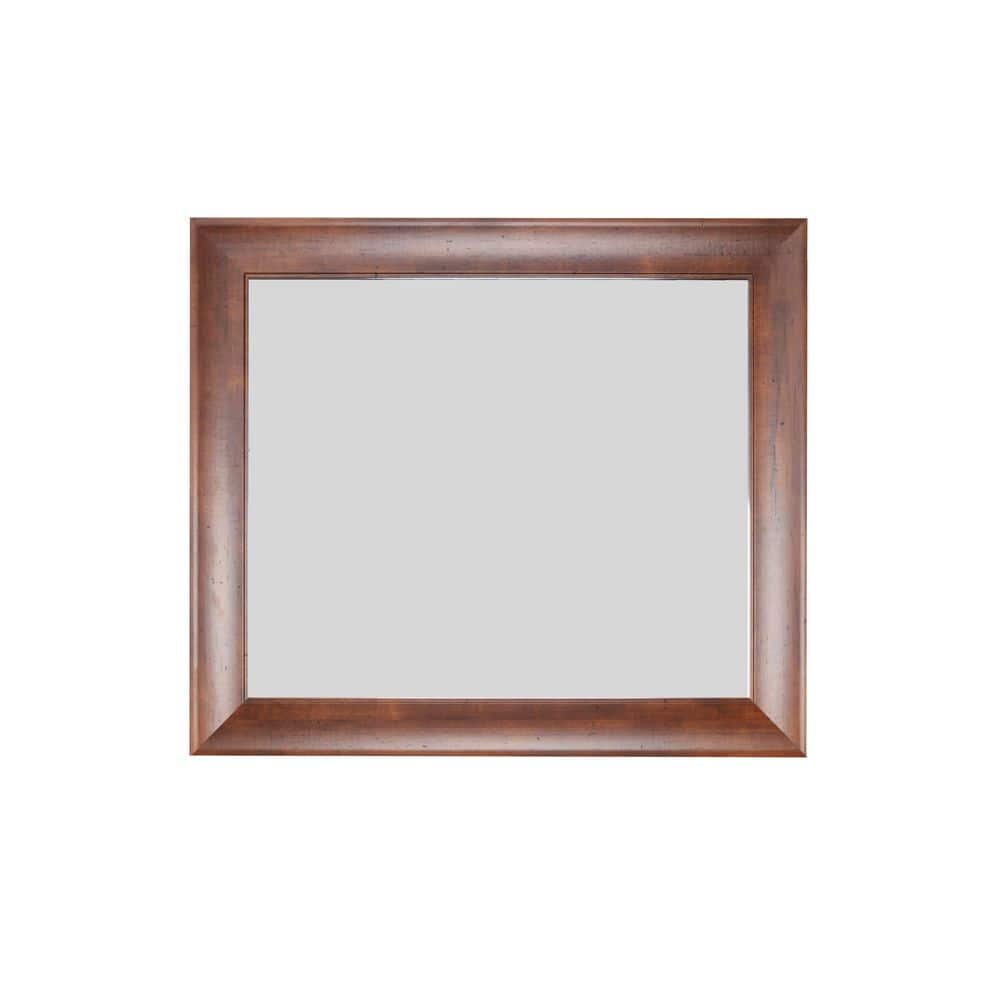 BrandtWorks 32 in. H x 32 in. W Rustic Framed Square Brown Decorative ...