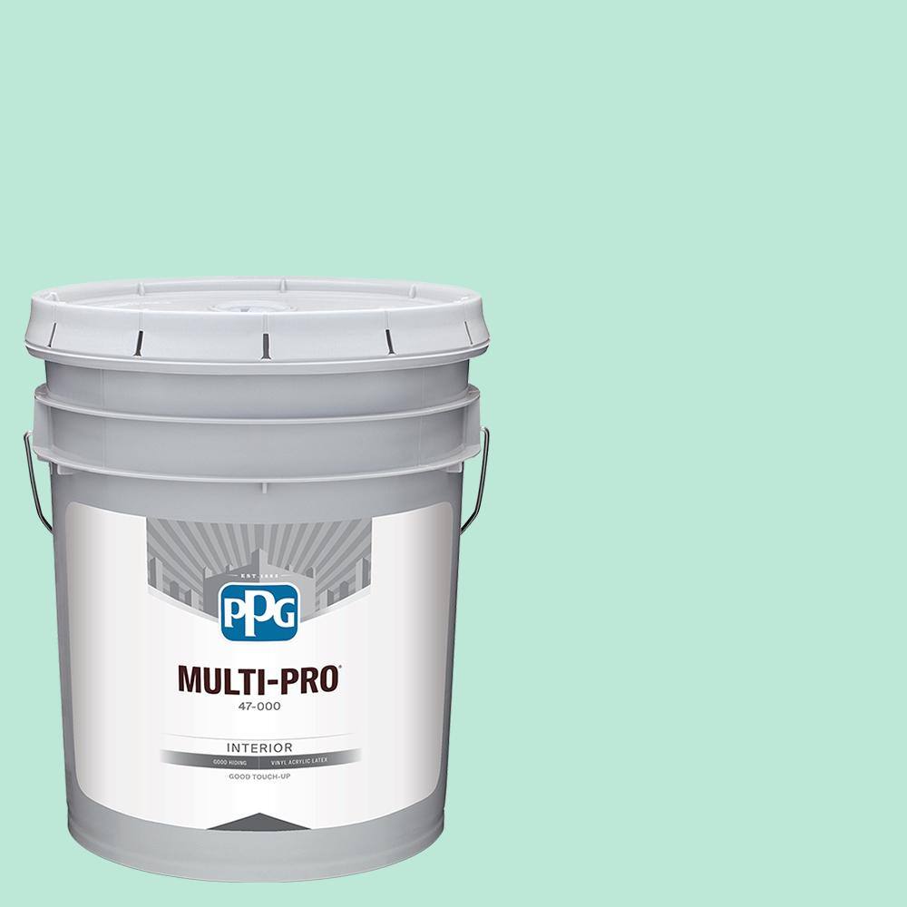 MULTI-PRO 5 gal. PPG1229-2 Wintergreen Mint Eggshell Interior Paint ...