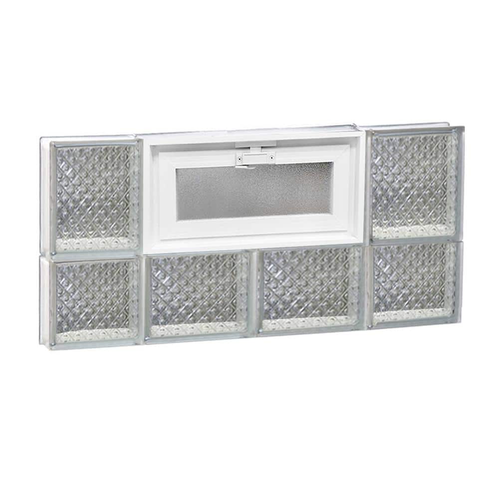 Clearly Secure 27 in. x 13.5 in. x 3.125 in. Frameless Diamond Pattern ...