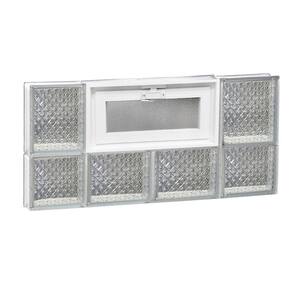 Clearly Secure 27 in. x 15.5 in. x 3.125 in. Frameless Diamond Pattern ...