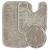 Garland Rug Finest Luxury Taupe 21 in. x 34 in. Washable Bathroom 3 ...