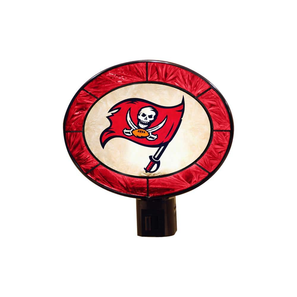 The Memory Company Art-Glass 7-Watt Switched Tampa Bay NFL Night Light ...
