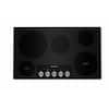 KitchenAid 36 in. Radiant Electric Cooktop in Stainless Steel with 5 ...