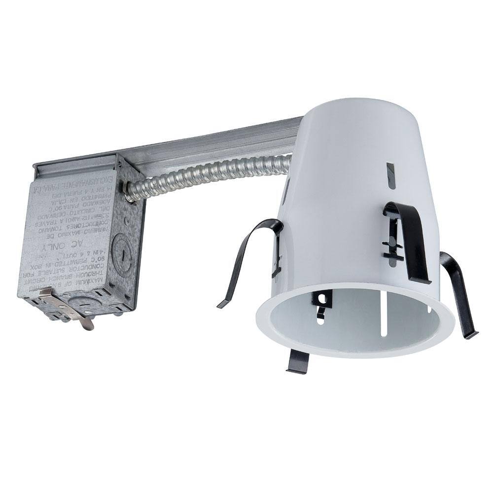 EnviroLite 4 in. White Remodel Non-IC Recessed Housing (6-Pack ...