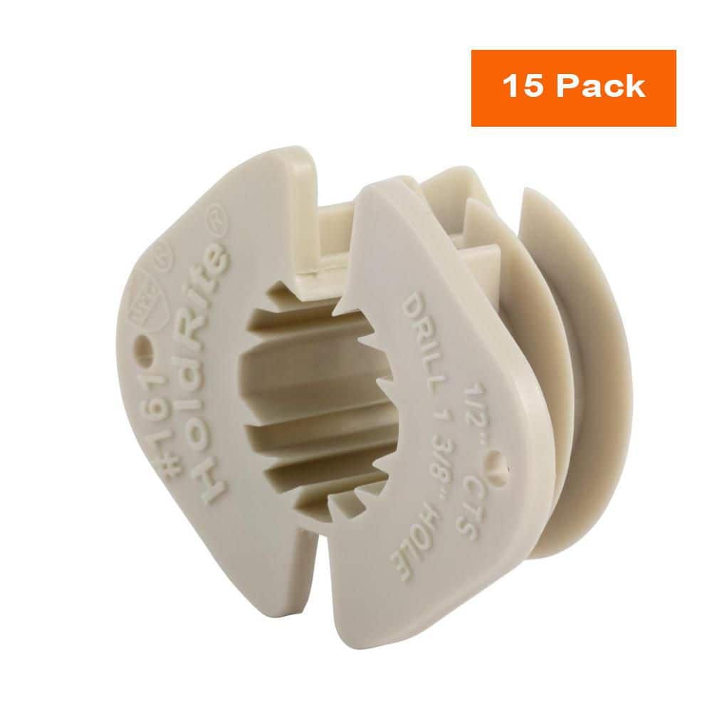 HOLDRITE 1/2 in. Plastic Thru-Stud Isolator (15-Pack) 161J15 - The Home ...