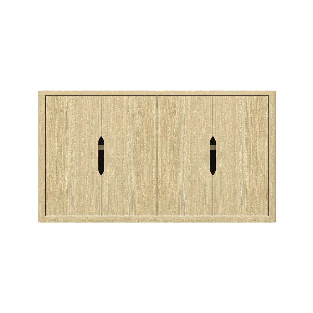Manhattan Comfort Rivington Modern Natural Oak Composite Wood 60.1 in ...