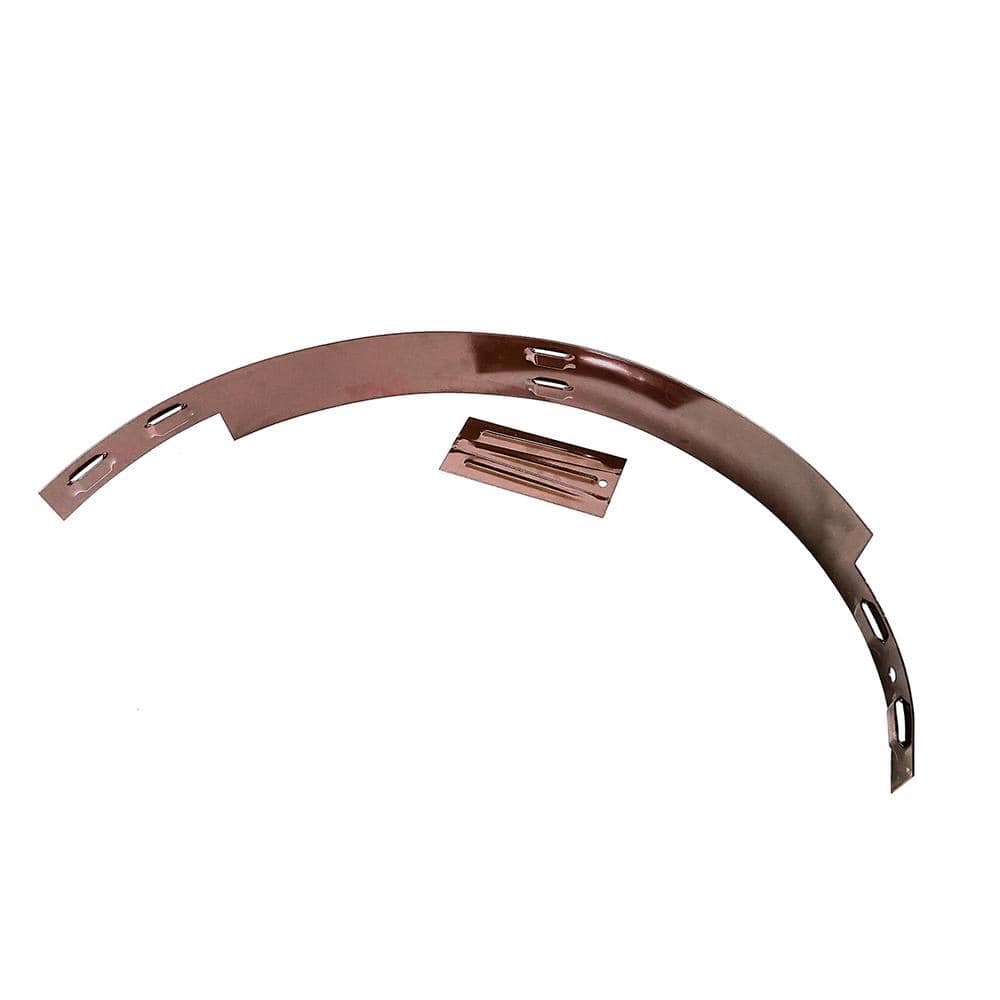 Vigoro 3-3/4 ft. Brown Steel Tree Ring Edging Section 867229 - The Home ...