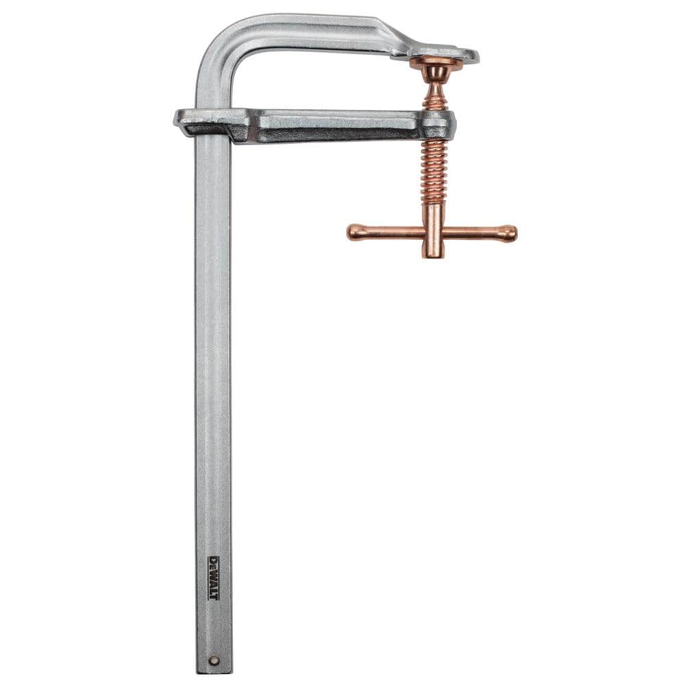 DEWALT 12 in. 1000 lb. Metalworking Clamp w/4.75 in. Throat Depth ...