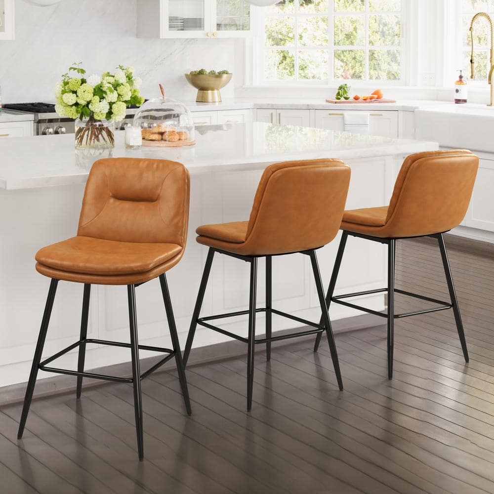 Whiskey brown counter stools store