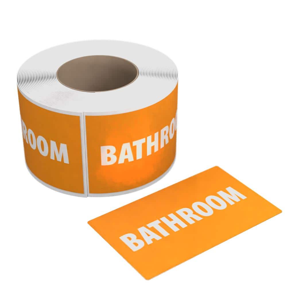 Pratt Retail Specialties 3 in. x 5 in. Bathroom Moving Labels (250-Pack ...