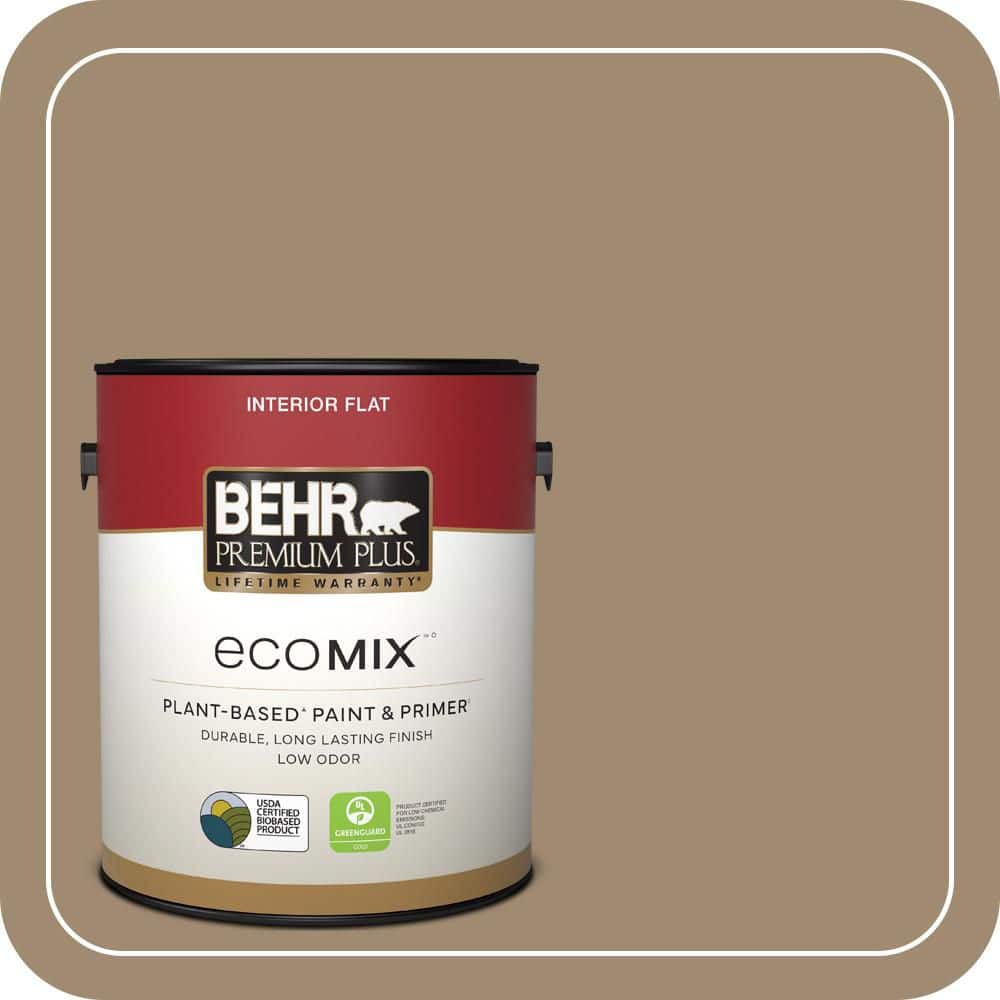 BEHR PREMIUM PLUS 1 gal. #PMD-102 River Mud Flat EcoMix Plant-Based ...