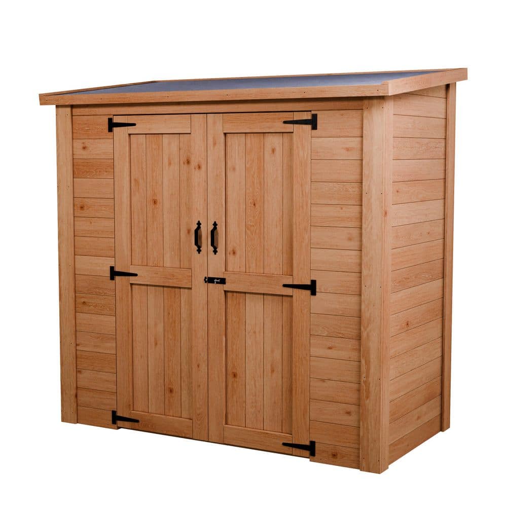 Leisure Season CedarCraft Heavy Duty 6 ft. x 3 ft. Solid Wood Lean-To ...