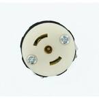 Leviton 15 Amp 125/250-Volt Locking Connector Non-Grounding MiniLock ...
