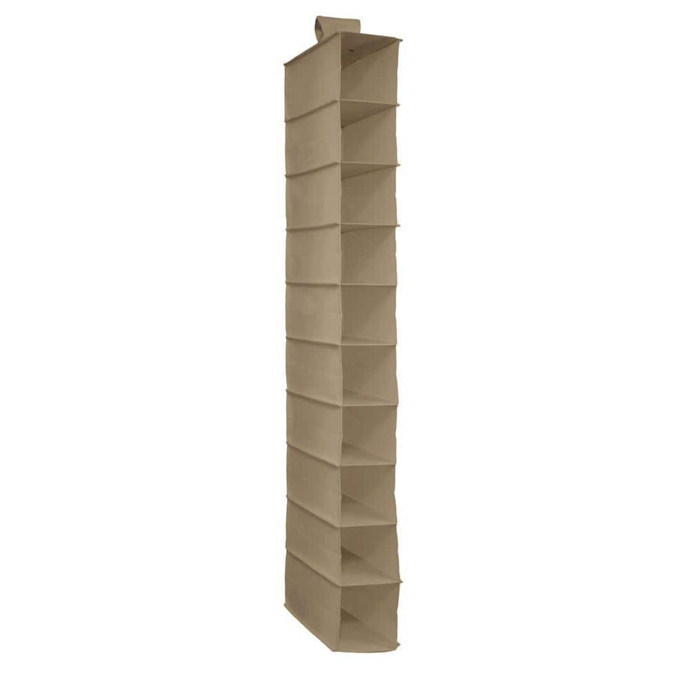 ClosetMaid 54 In H Mocha Polypropylene Hanging Closet Organizer 1464 closetmaid-54-in-h-mocha-polypropylene-hanging-closet-organizer-1464
