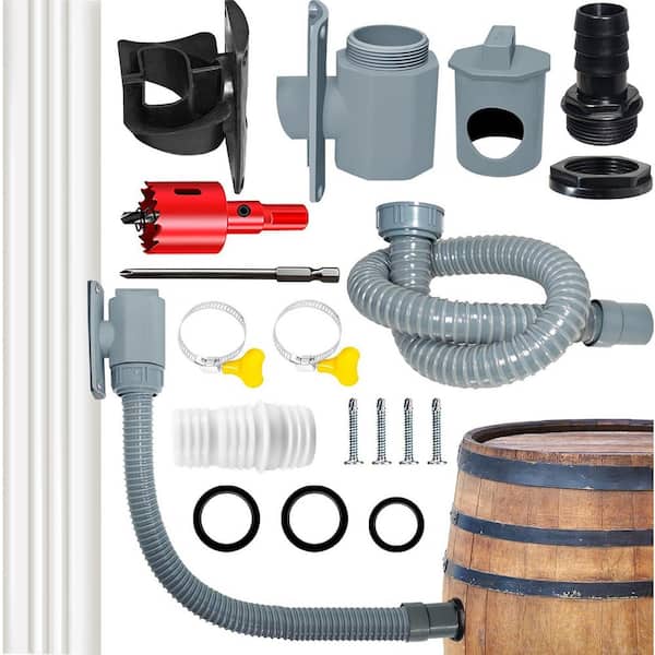 Algreen PRODUCTS Rain Barrel Pump Upgrade Kit 500 Gph 81063 - The Home ...