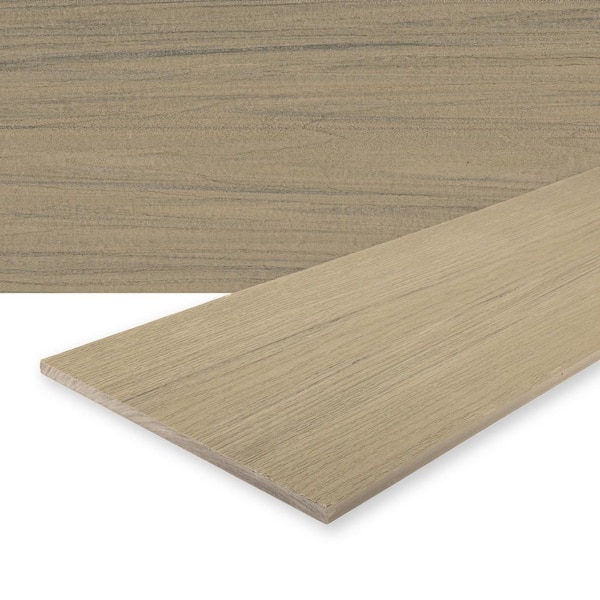 Deckorators Summit 1 in. x 12 in. x 12 ft. Cliffside Brown Composite Decking Fascia Board 669080 ...