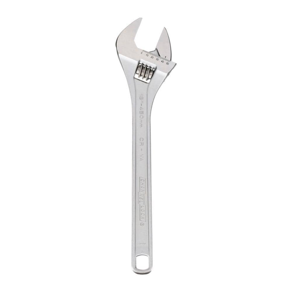 Channellock 18 in. Adjustable Wrench 818 - The Home Depot