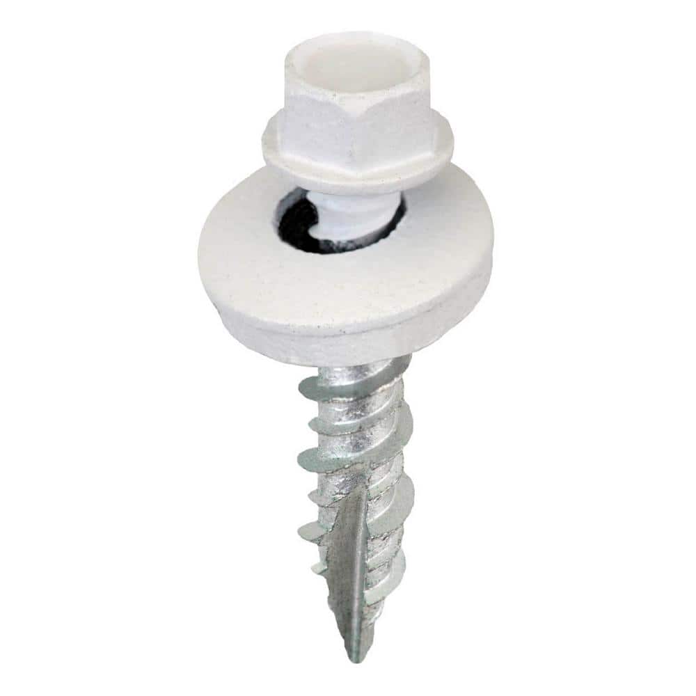 Acorn Hardware #9 X 1 inch Bright White Hex Metal to Wood Screws (Bag ...