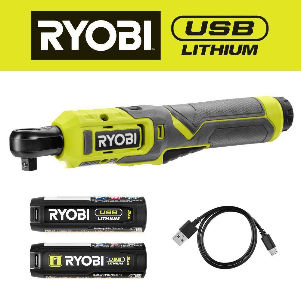 Reviews for RYOBI USB Lithium 3/8 in. Ratchet Kit with 2.0 Ah Battery ...