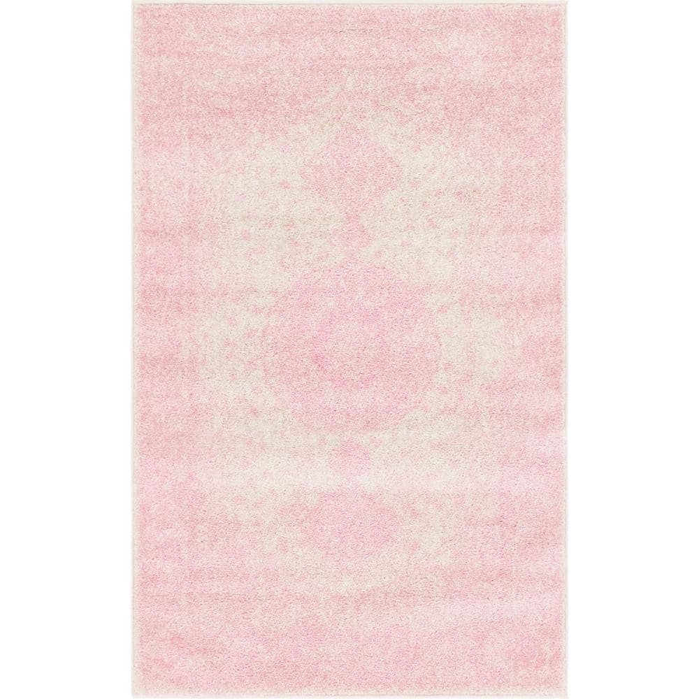 Unique Loom Bromley Midnight Pink 3 ft. x 5 ft. Area Rug 3146345 - The ...