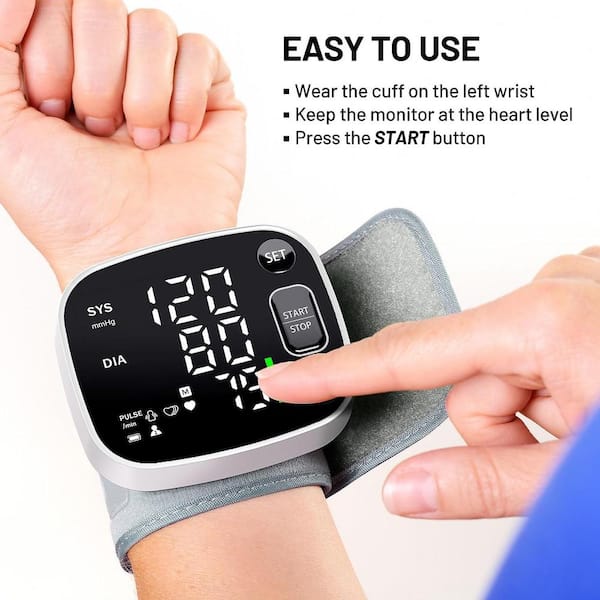 Blood Pressure Monitor Wrist SUWU Wrist Blood Pressure Monitor, Talking ...